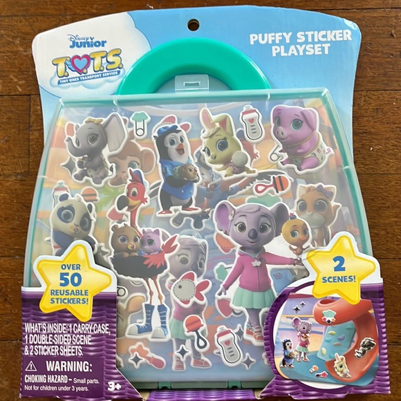 Disney | Toys | Disney Junior Tots Puffy Sticker Playset | Poshmark
